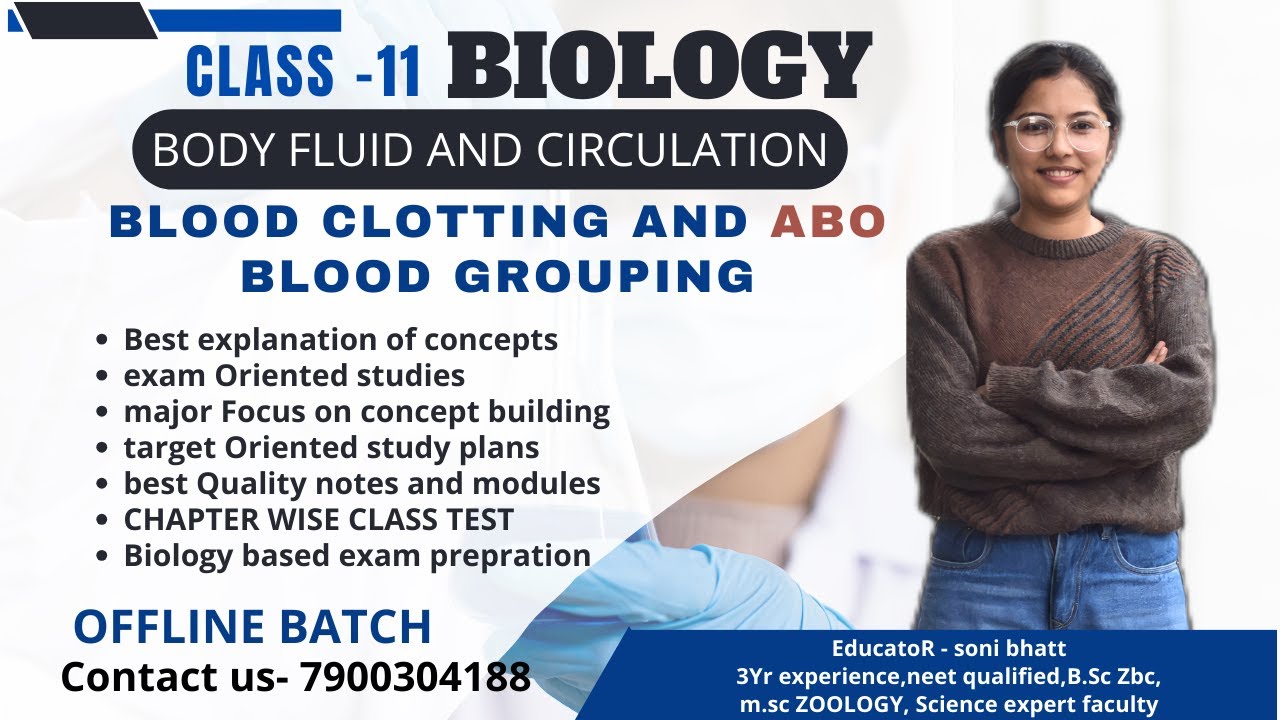 BLOOD CLOTTING AND ABO BLOOD GROUPING || BODY FLUID AND CIRCULATION ...