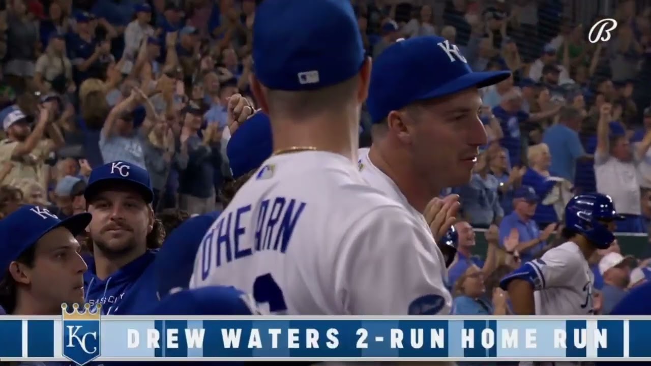 Royals Drew Waters CRUSHES His FIRST Major League Home Run!! 🔥 Clean ...