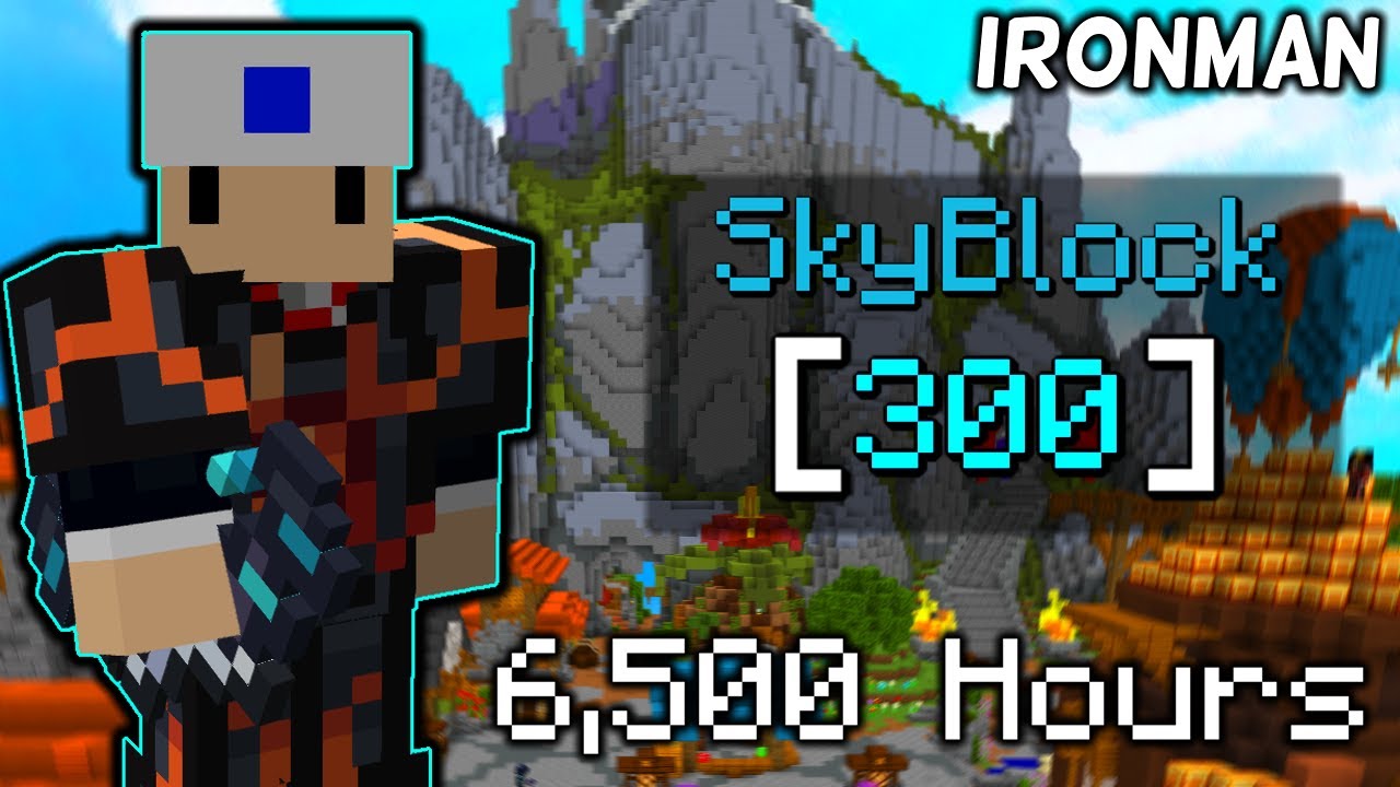 How I got level 300 on IRONMAN (Hypixel Skyblock IRONMAN) [235] - YouTube