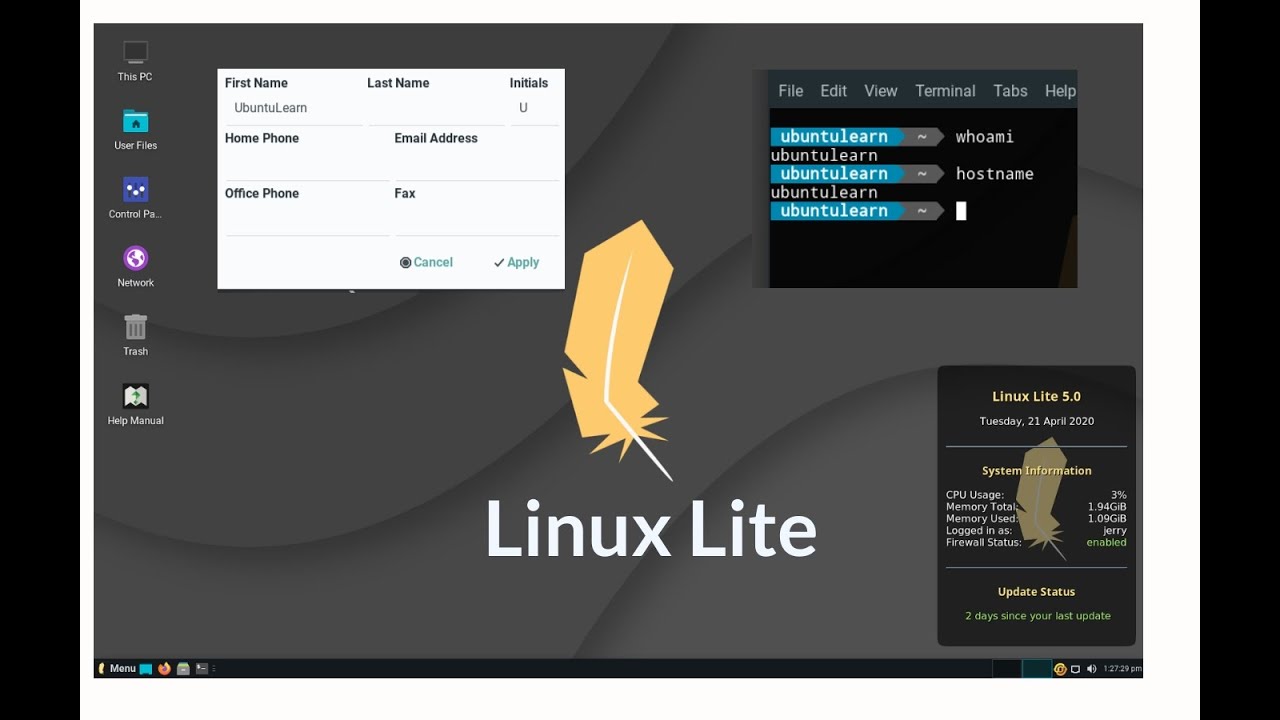 Linux Lite- Review Of A Lightweight Linux Distro - YouTube