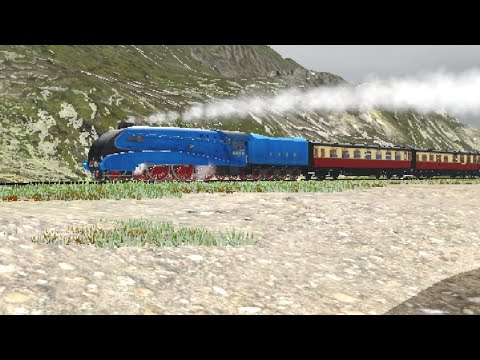 Trainz 3: LNER A4 Mallard on coastline trip - YouTube