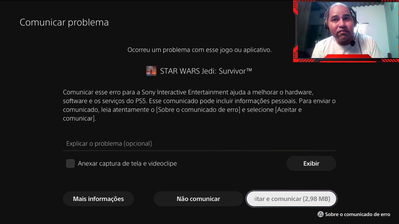 Star Wars Jedi Survivor crashando no PS5 em 2025 - YouTube