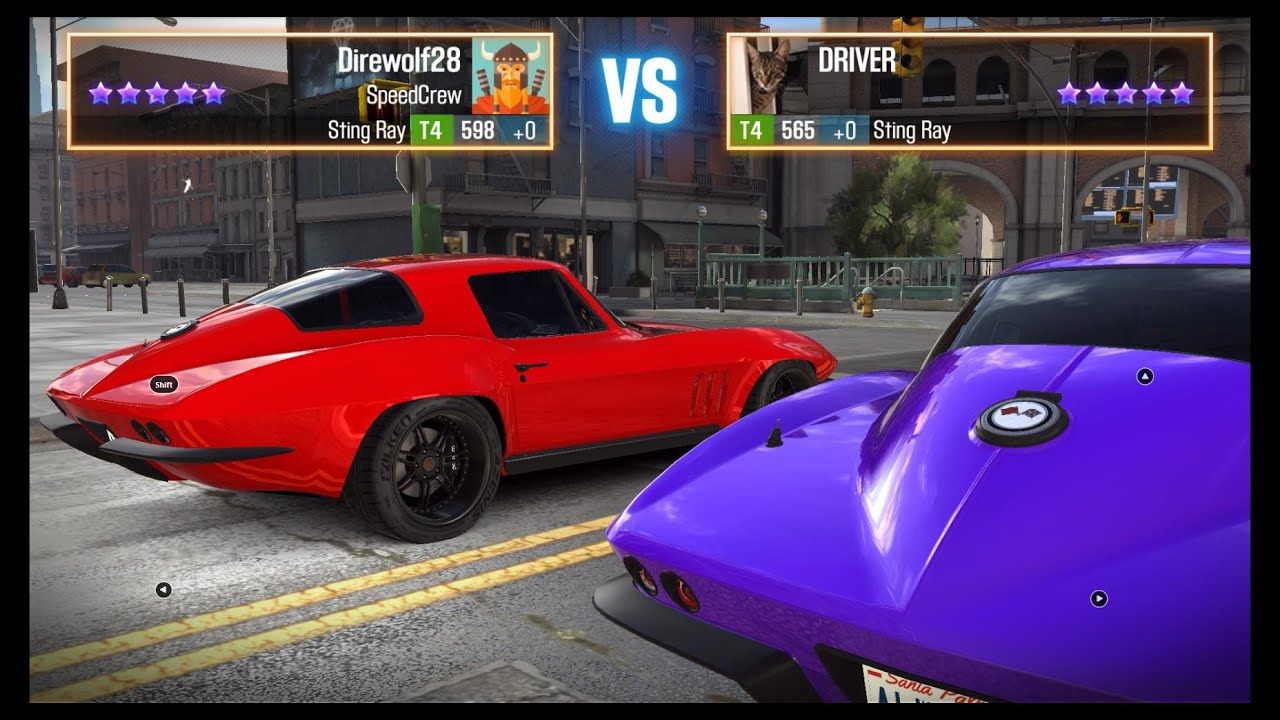 CSR Racing 2 - Daily Battle - Race between 2 cars Chevrolet Sting Ray ...
