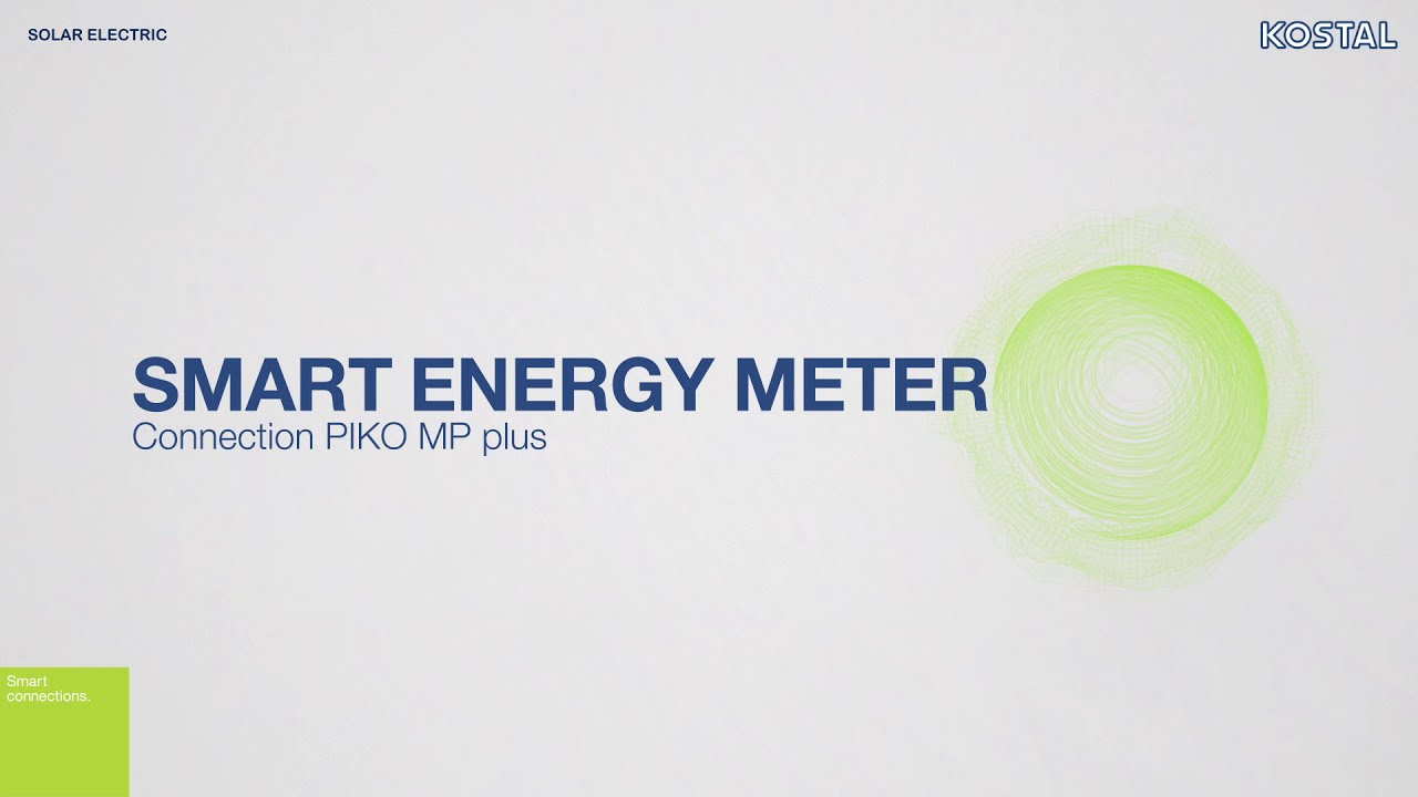 KOSTAL Smart Energy Meter: Connection on PIKO MP plus - YouTube
