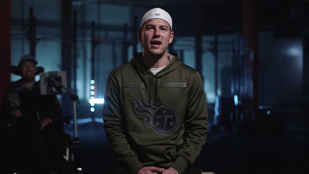 Tim Shaw and Titans Players Read From On Turf as It Is in Heaven - YouTube