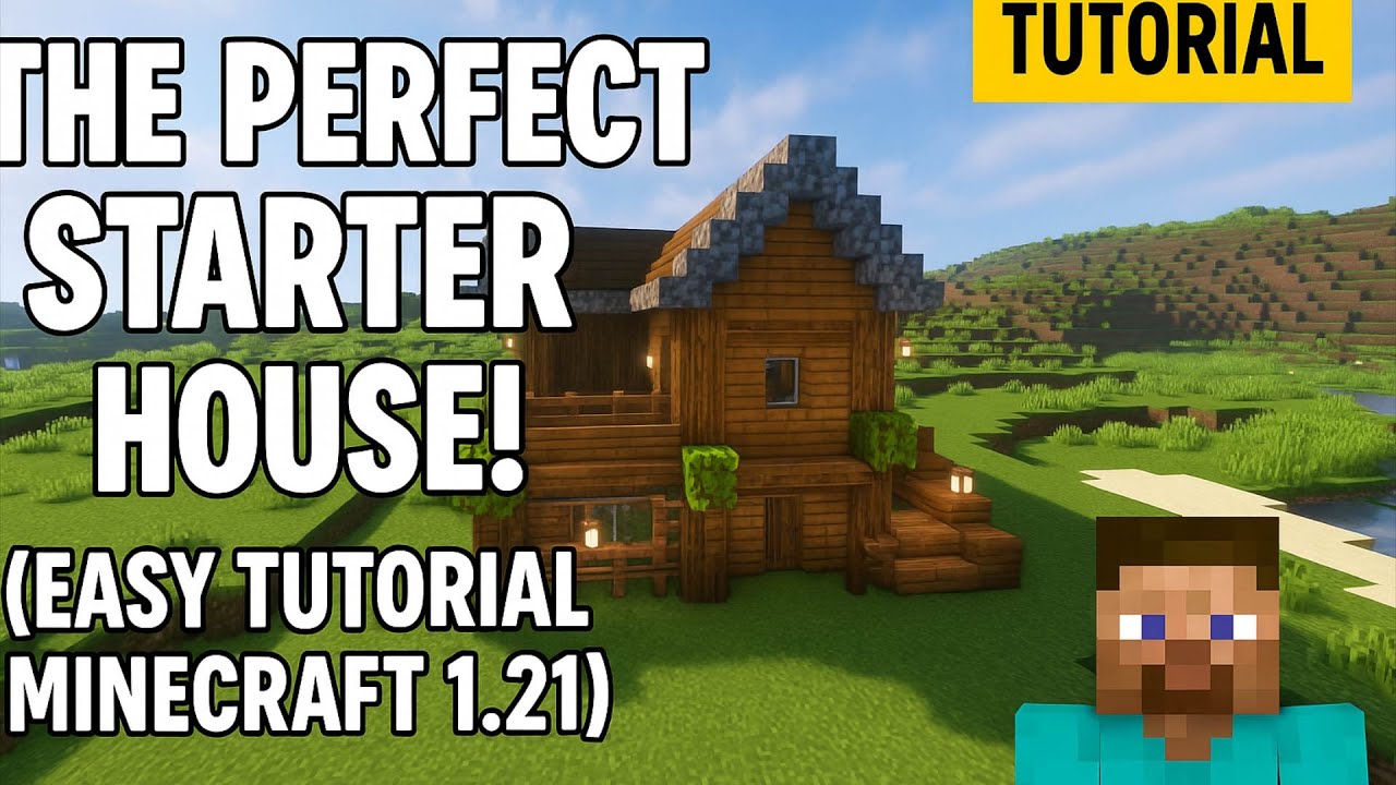 🪵 I Built The PERFECT Starter House in Minecraft 🏡 (Easy Tutorial ...