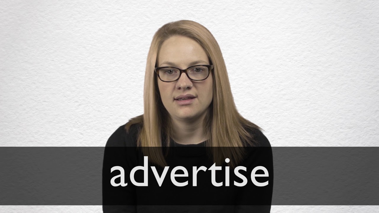 How to pronounce ADVERTISE in British English - YouTube