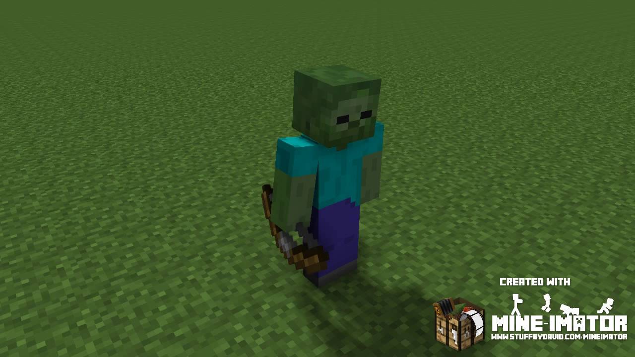 Minecraft First Part Fighting Steve and Zombie - YouTube