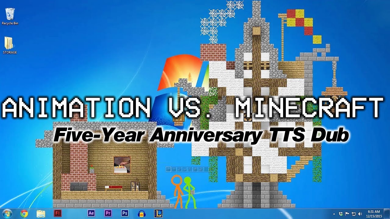 Animation vs. Minecraft - Five-Year Anniversary TTS Dub (Teaser) - YouTube