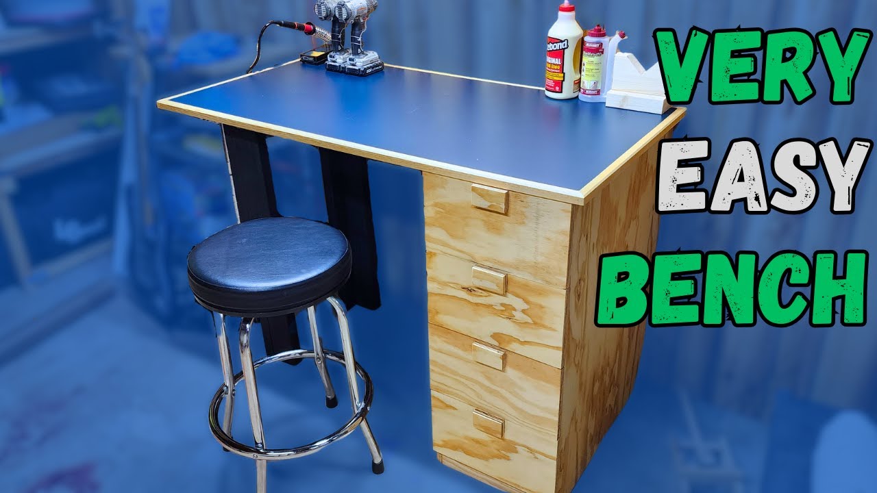 The BEST Workbench I Have Built Yet // Basement Workbench Setup - YouTube