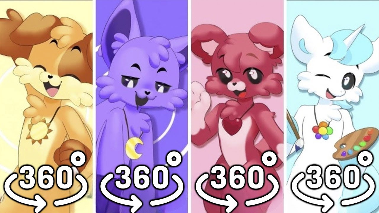 360º VR All Smiling Critters cardboard voicelines animated - YouTube