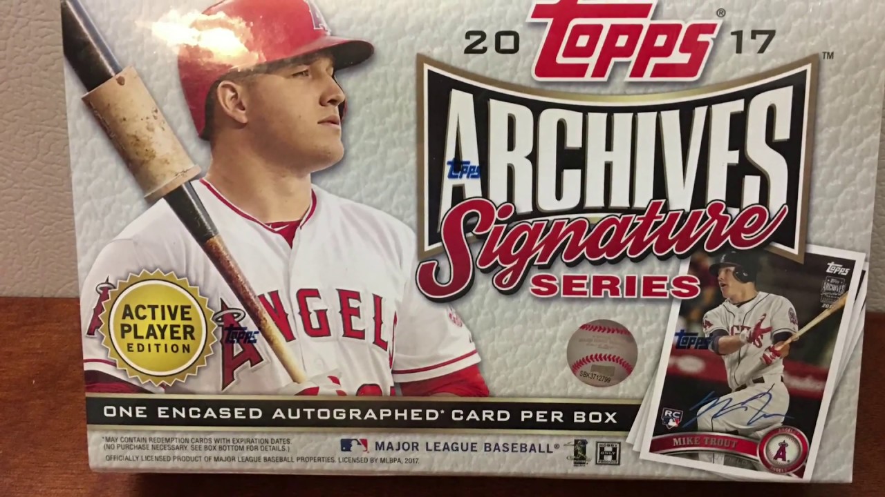 2017 Topps Archives Signature Series - 1 card, 1 hit!! - YouTube