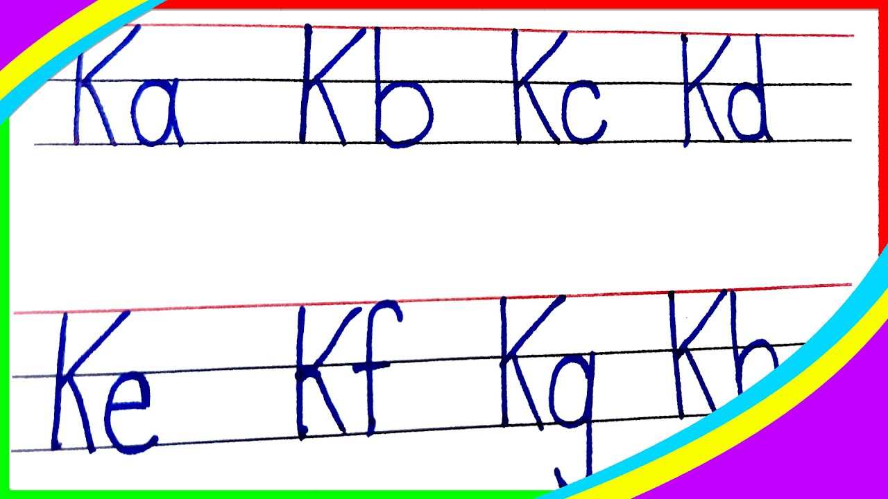Ka to Kz Alphabet Writing Practice | How To Write Alphabet | Marvellous ...