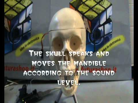 Simple Halloween Skull with Arduino - YouTube