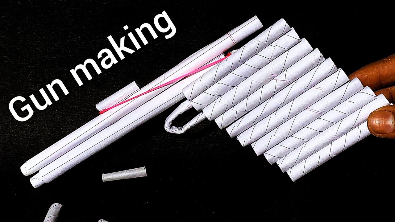 How To Make Paper Gun | Powerful Gun | Homemade Invention | Amazing ...