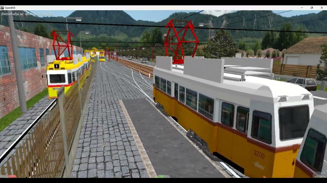 Openbve: Menvári villamos (Ganz UV) - YouTube