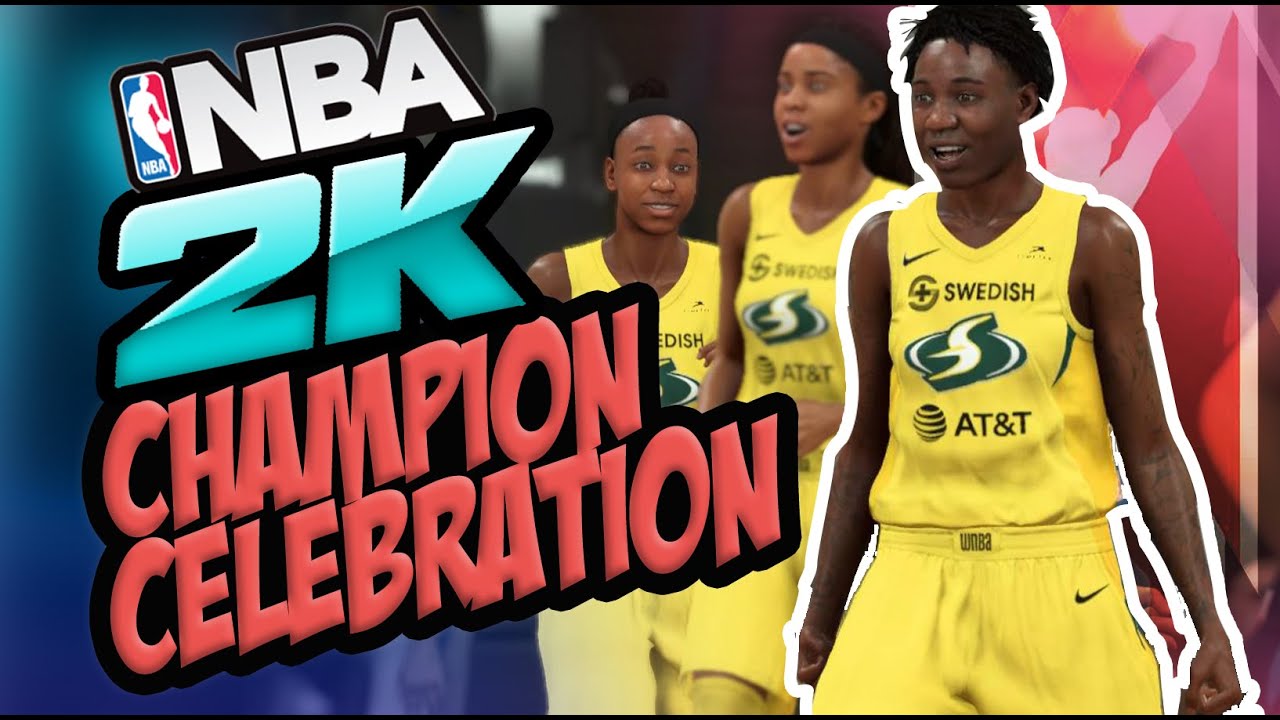 NBA 2K20: WNBA Championship Celebration Cutscene - YouTube