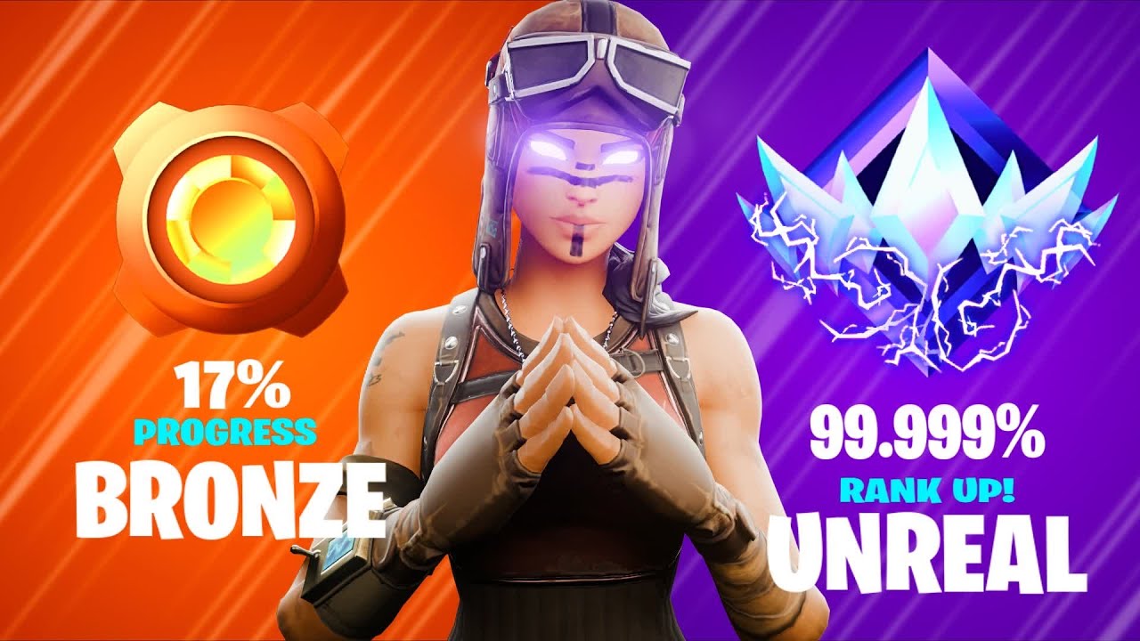 trying to get to unreal in fortnite day 1 - YouTube