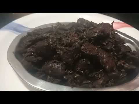 lamb blood fry / mutton blood fry / goat blood recipe - YouTube