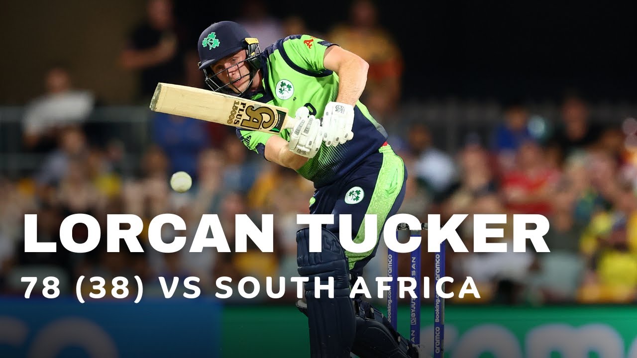 Fifty🔥🔥| Lorcan Tucker Smashes 78 Runs off 38 Balls | Ireland v South ...