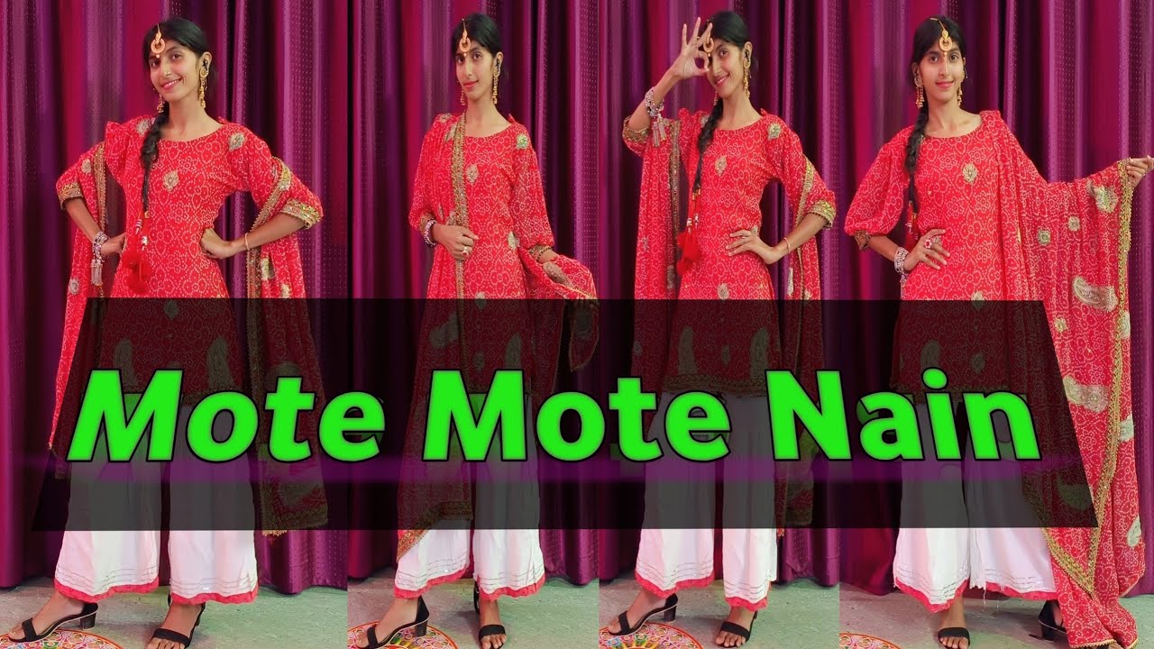 Mote Mote Nain | Dance Cover | Renuka panwar | New Haryanvi Song | - YouTube