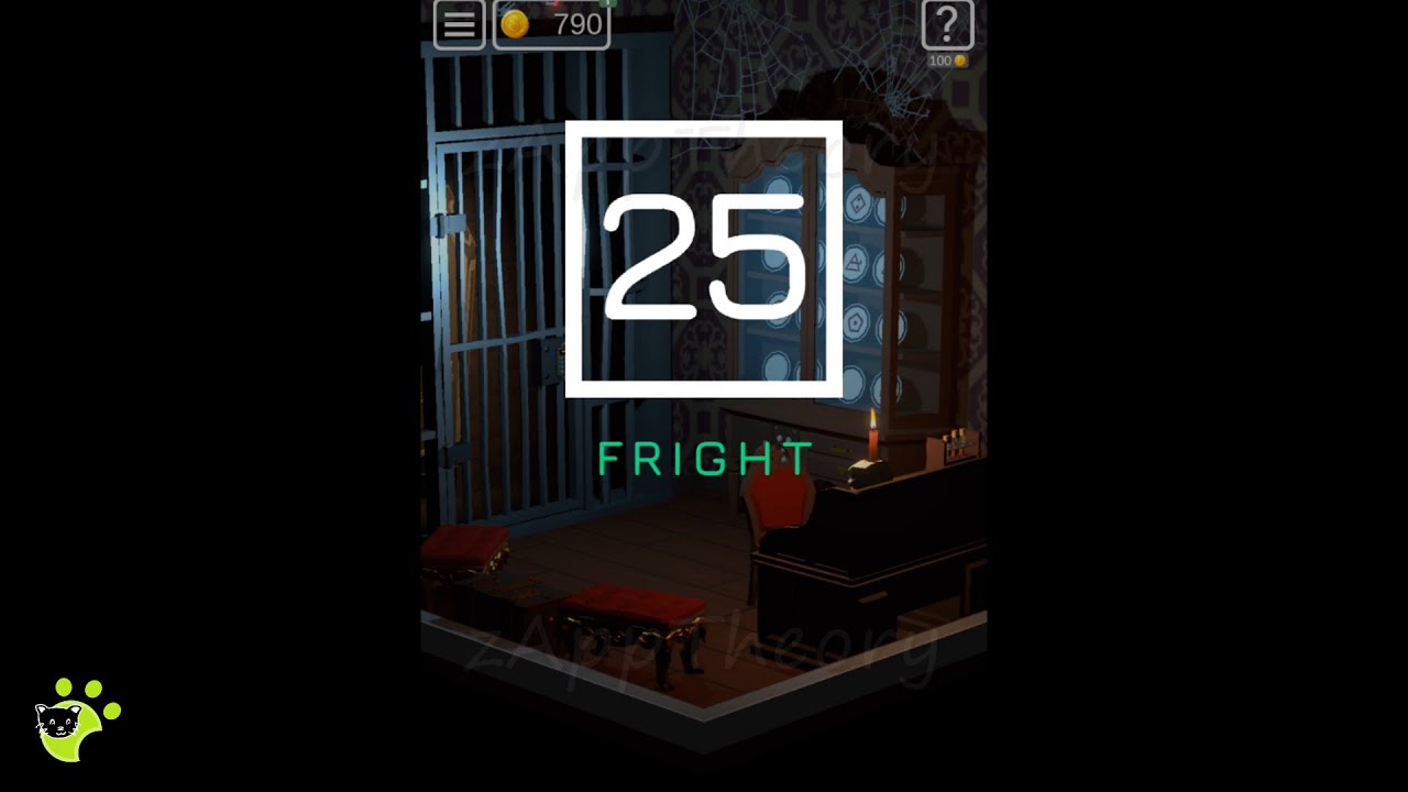 50 Tiny Room Escape 25 Fright (4/4 Cards) Full Walkthrough (Kiary Games ...