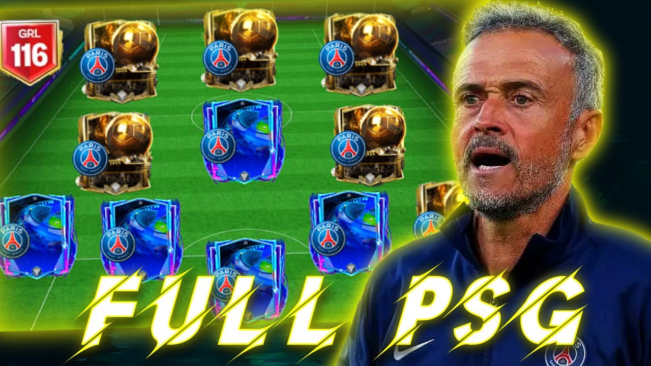 🔥EL MEJOR FULL PSG de FC Mobile 26 (116 GRL) - YouTube