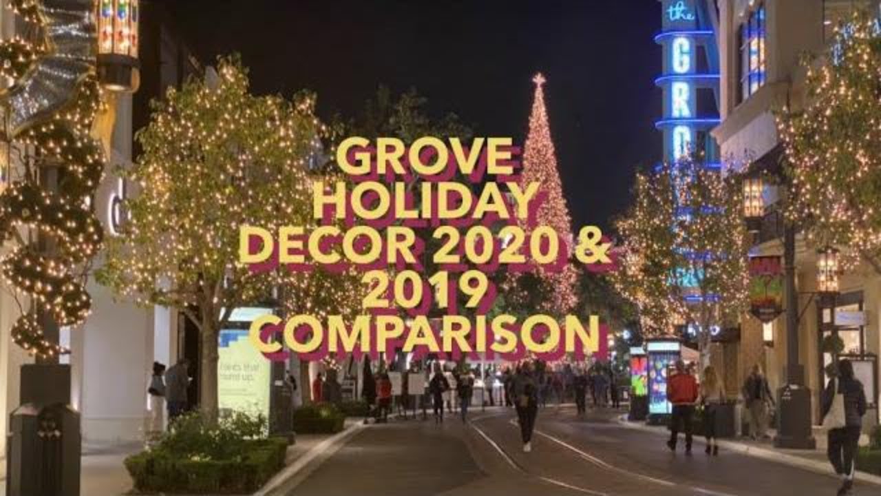 Grove Holiday Decor 2020 & 2019 comparison - YouTube