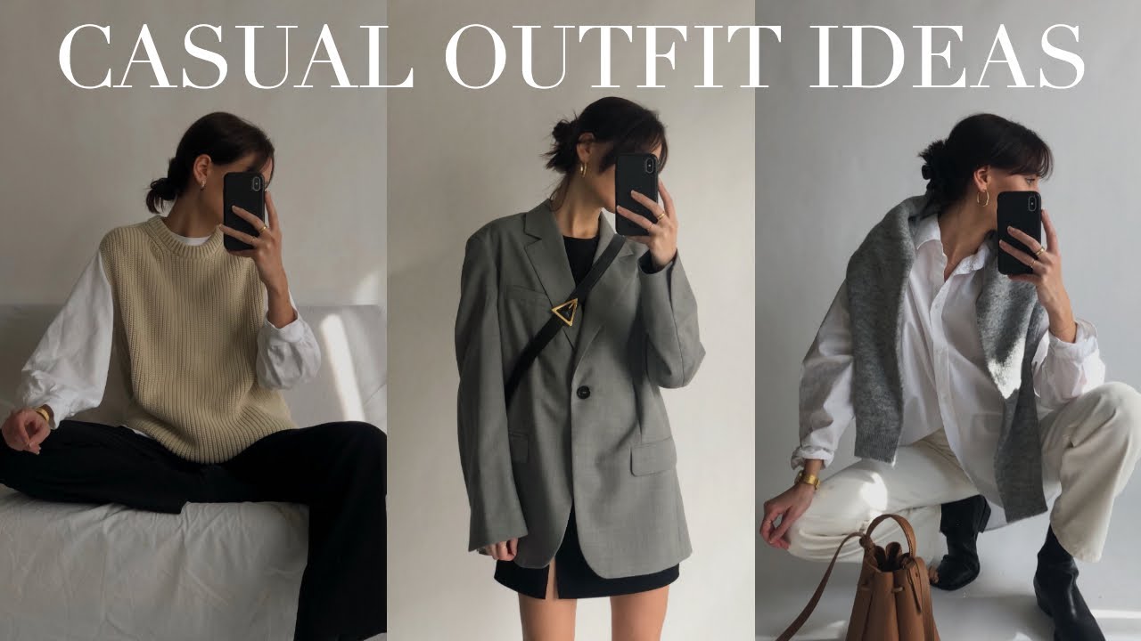 12 CASUAL OUTFIT IDEAS | For Transeasonal/Inbetween Weather / Spring ...