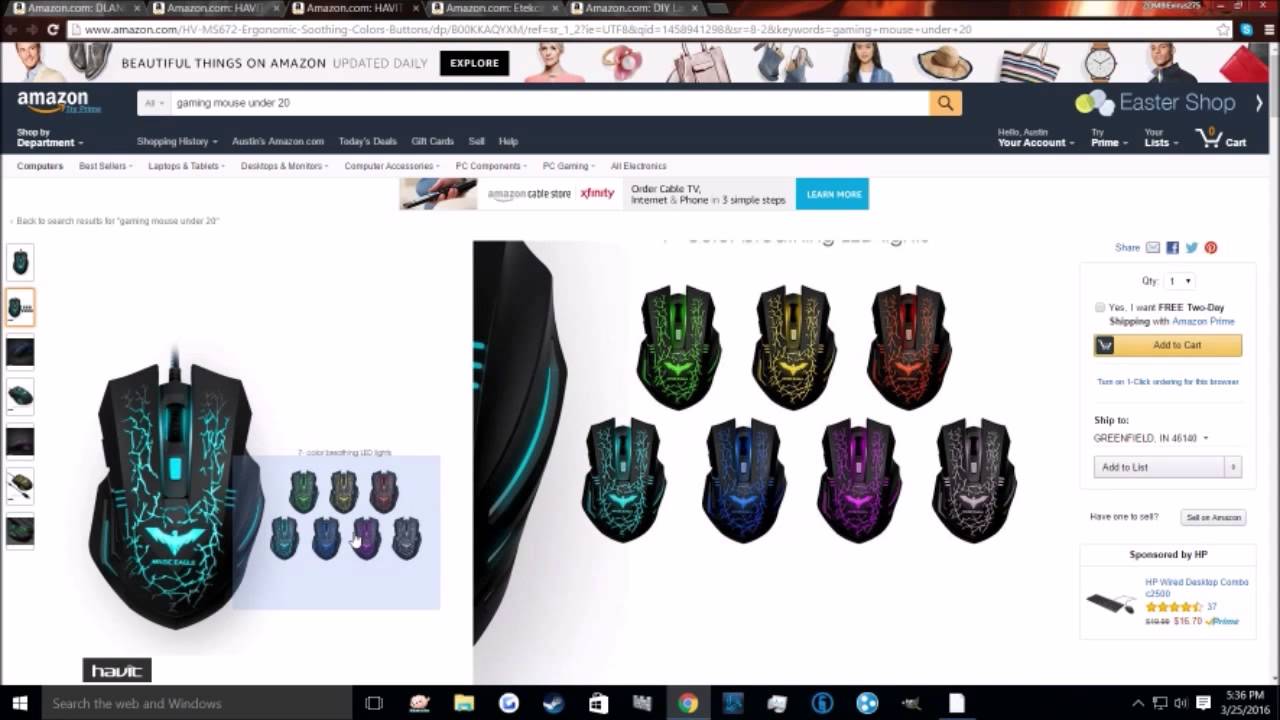 Top 5 Gaming Mice Under 20$ - YouTube