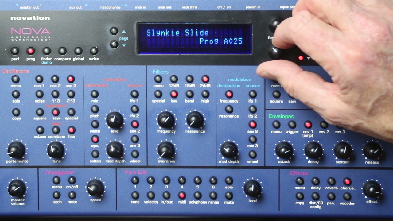Novation Nova Demo Part 1 - YouTube