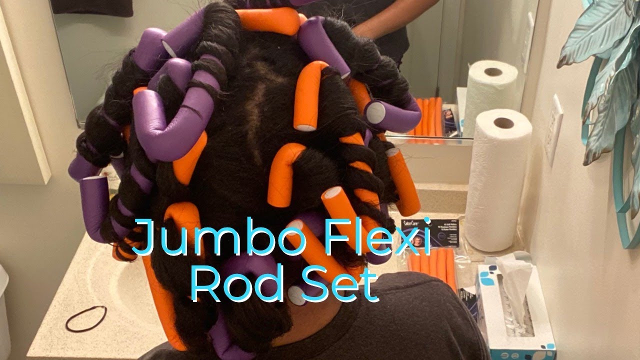 Natural Hair | Curl Chronicles: 04. Jumbo Flexi Rod Set (Part 1) - YouTube