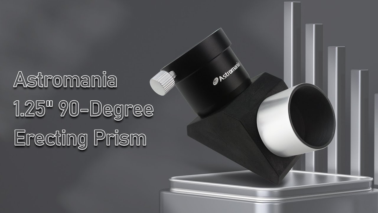 Astromania 1.25" 90-Degree Erecting Prism Optical Prism - YouTube