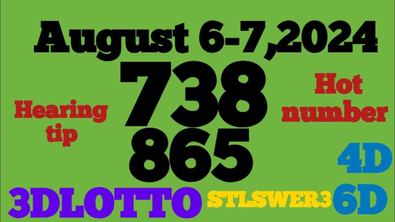 Swertres Hearing Guide Tips 3D 4D 6D and STL August 6-7,2024 - YouTube