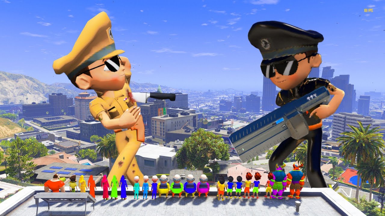 1000 Black Little Singham Attack Little Singham In GTA 5 || GTA 5 ...