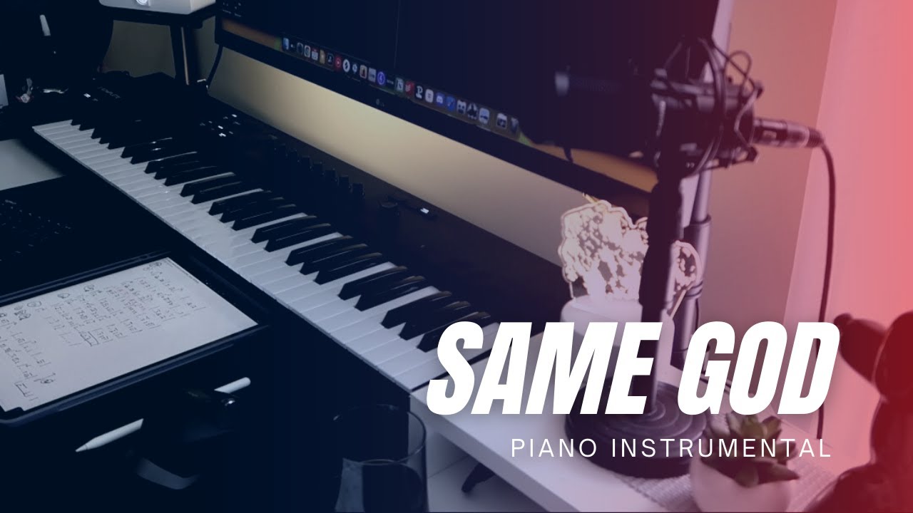Same God - Elevation Worship | Piano Instrumental (with Lyrics) - YouTube