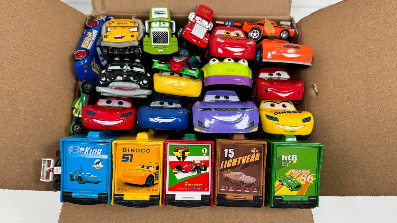 32 Minutes Satisfying with Unboxing Lightning Mcqueen Race Cars ...