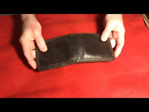 Blind Leatherworker - Beaver Tail Wallet Rebuild - Video 11 Final ...