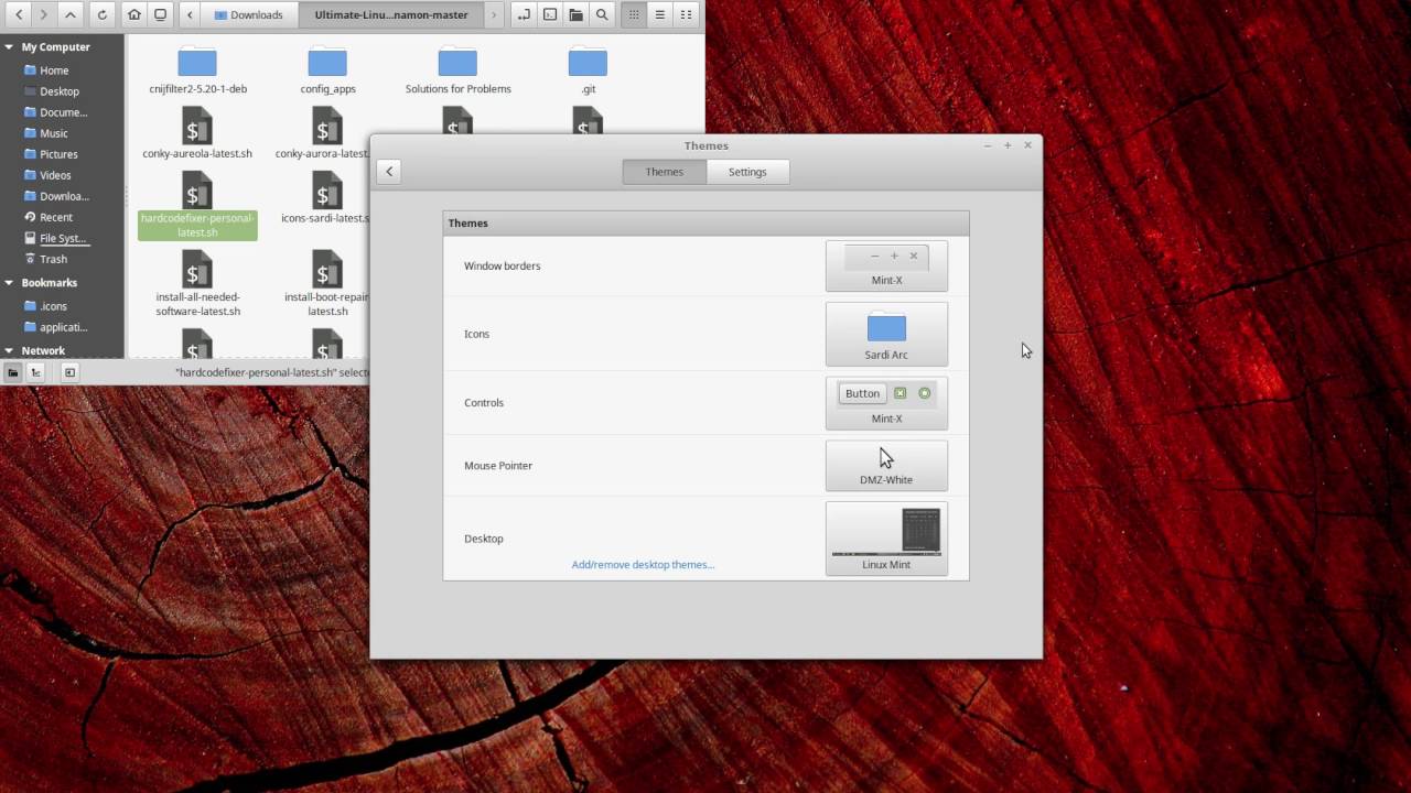 15 changing the theme to mint y dark in linuxmint 18 - YouTube