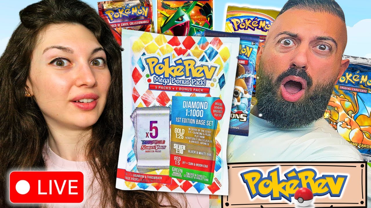 APRO le nuove MYSTERY BOX POKEMON di @PokeRev con i pack VINTAGE - YouTube