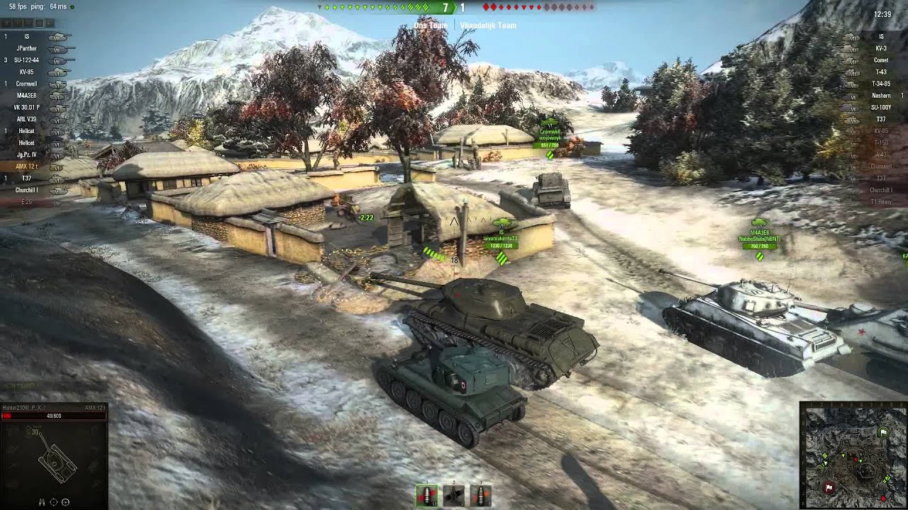 AMX 12 t Gameplay WoT - YouTube