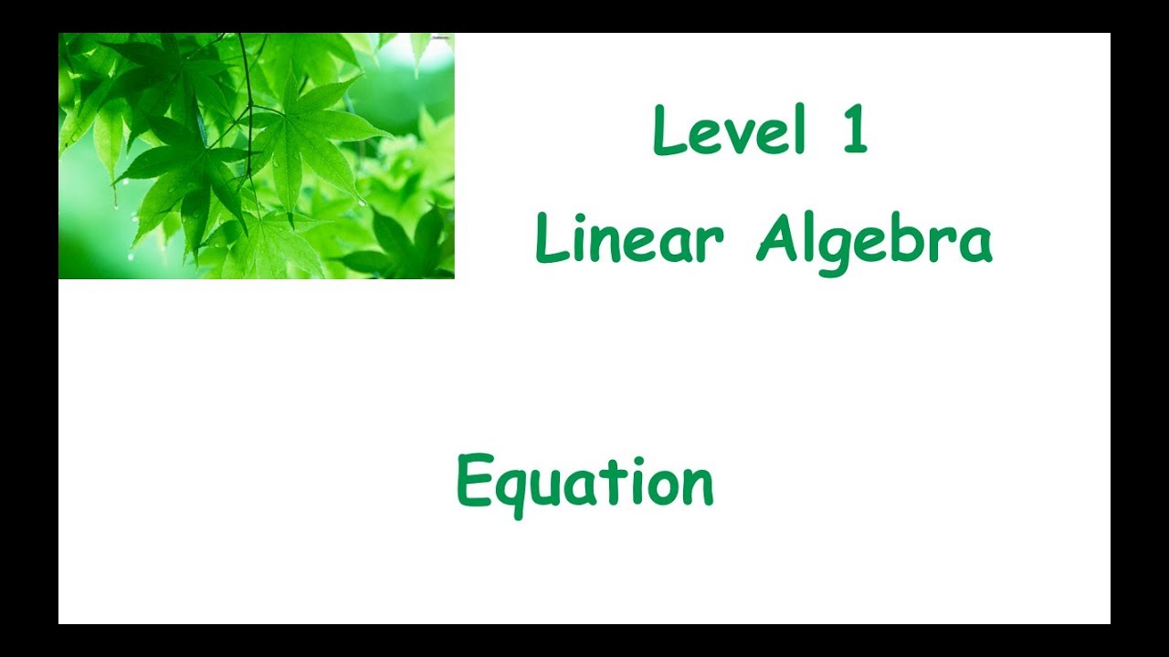 13 Equation - YouTube