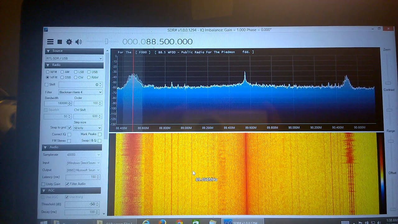 SDR 04 Windows 8.1 running SDR # - YouTube