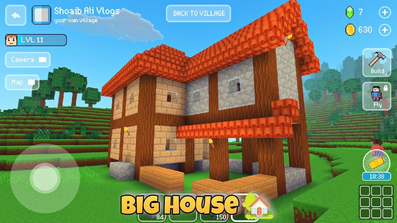 Big House 🏡 In block craft - YouTube