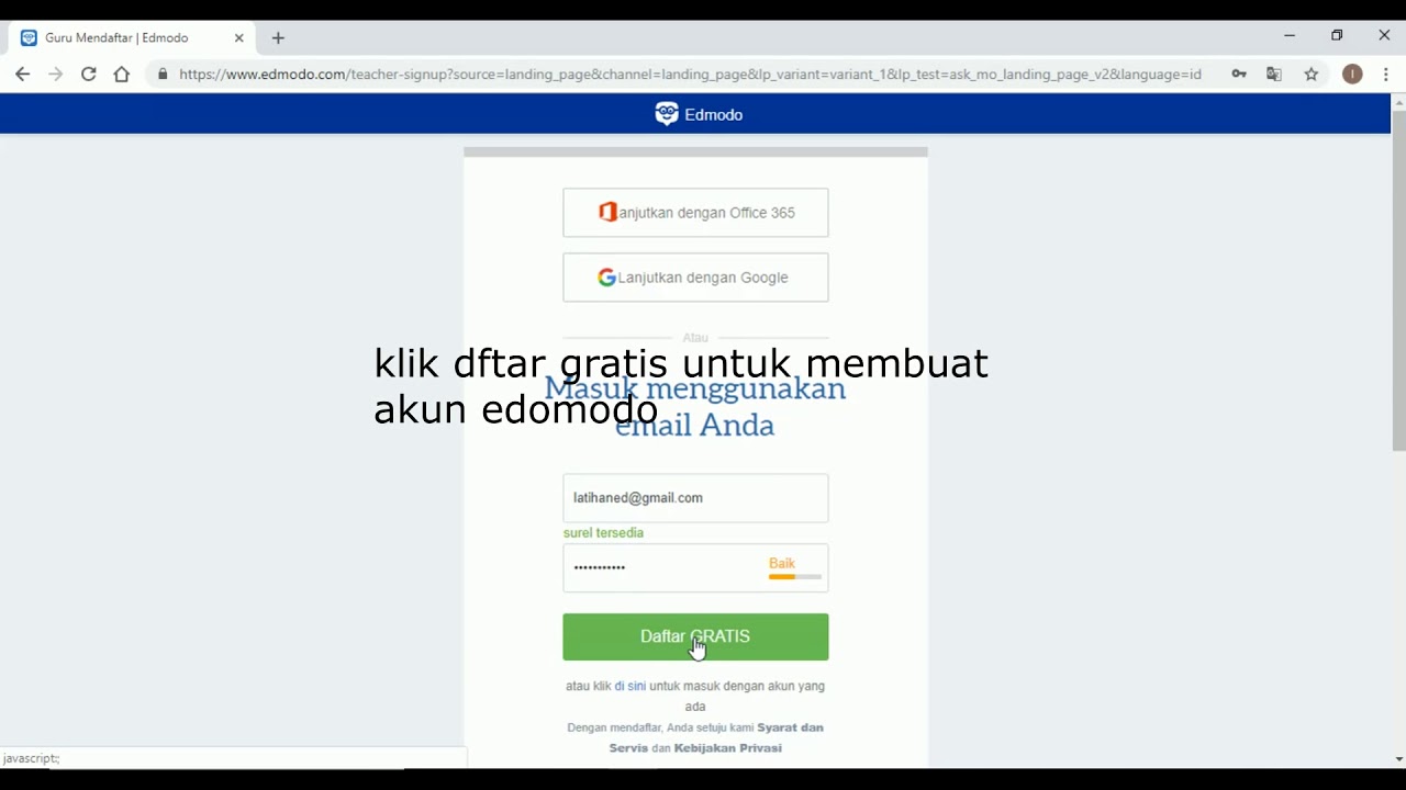 TUTORIAL MEMBUAT AKUN EDMODO - YouTube