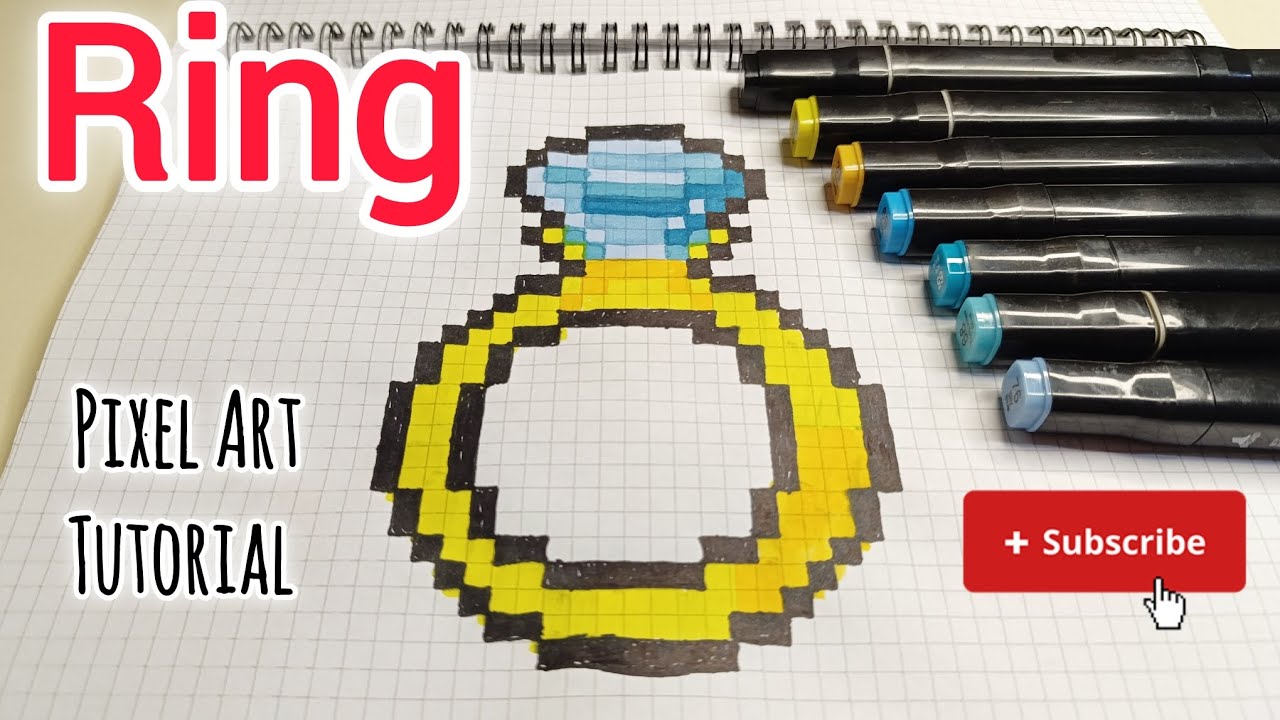 Drawing RING with PIXEL ART is Really Easier than You Think! - YouTube