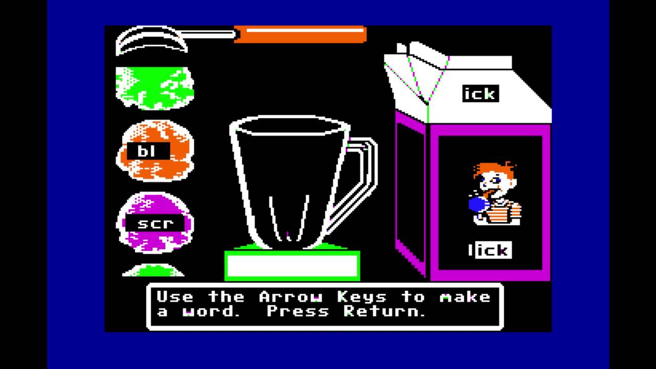 Apple II: MECC - Phonics Prime Time: Blends and Digraphs - YouTube