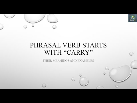 Master the Top Phrasal Verbs with 'Carry' | Meanings, Examples & Usage ...