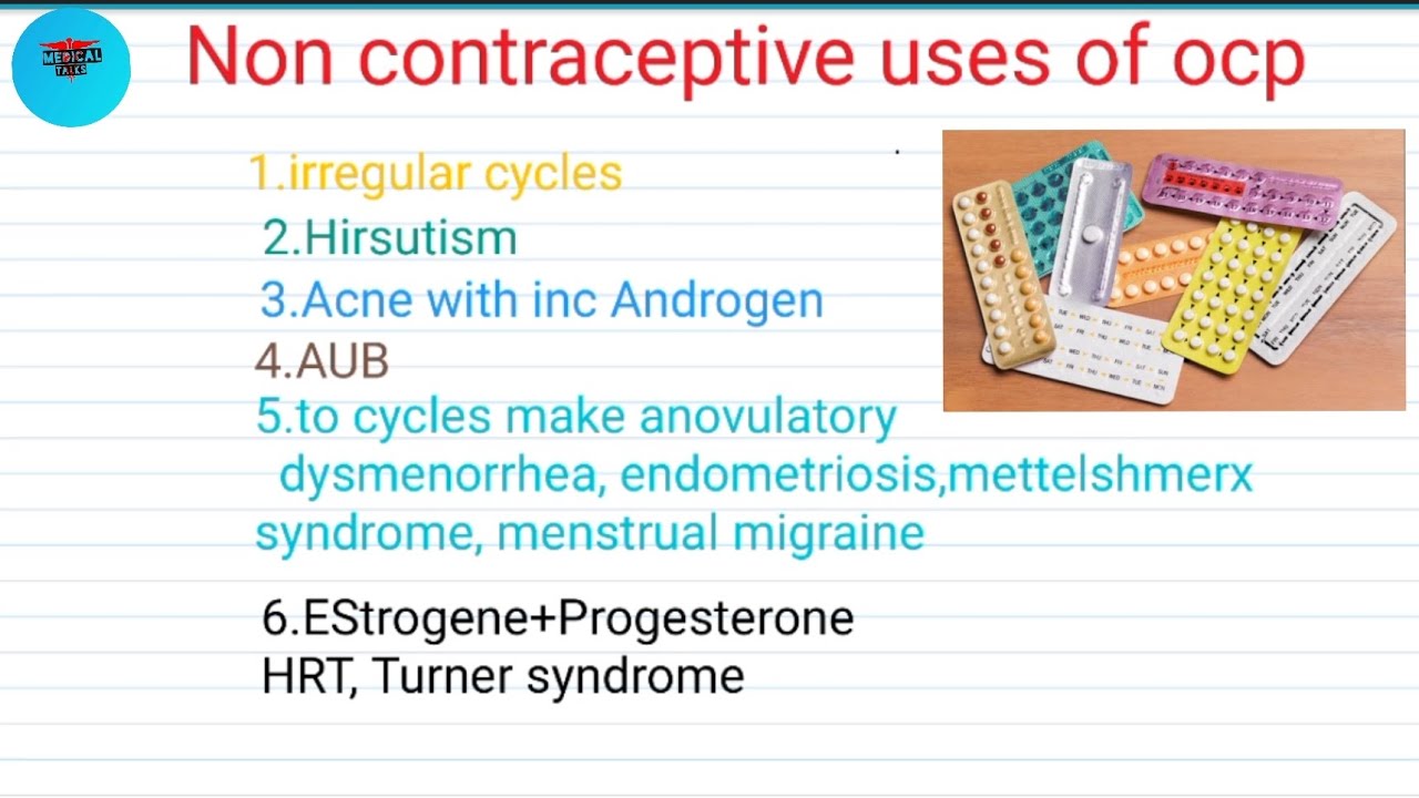 Non contraceptive uses of oral contraceptive pills|ocp |in hindi - YouTube