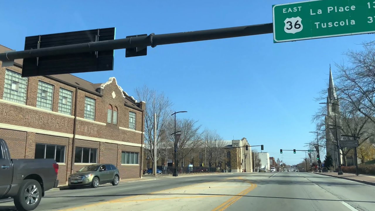 Driving from Springfield to Decatur Illinois - YouTube